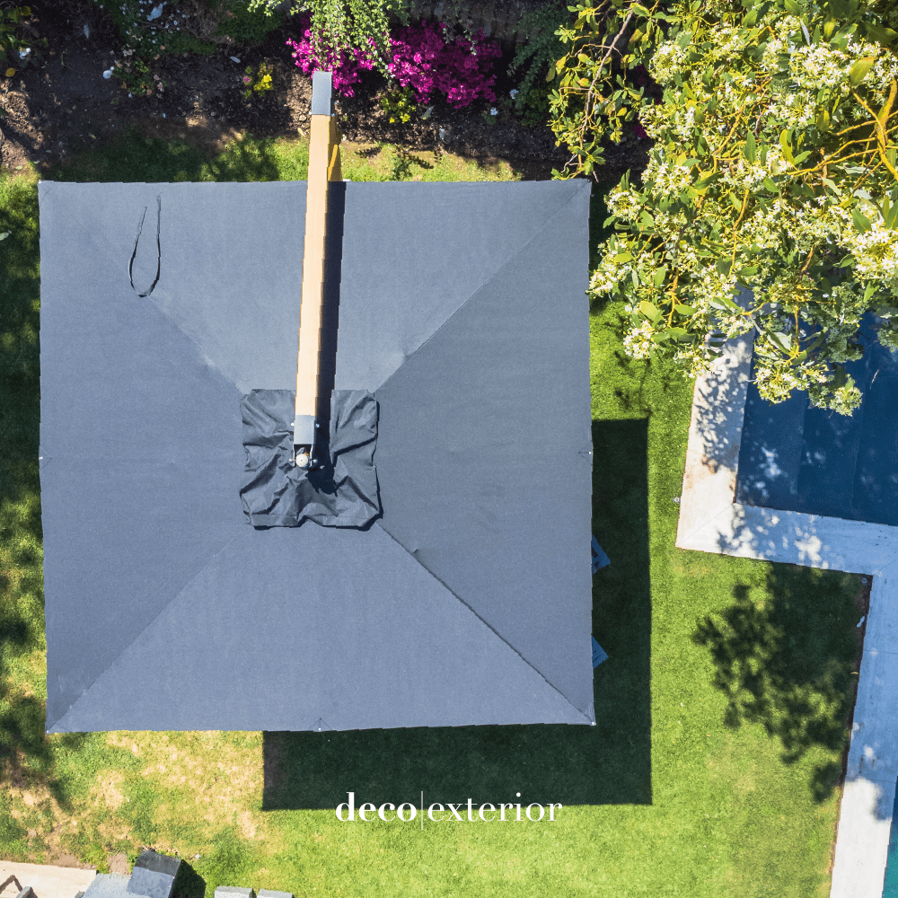 Quitasol Lateral Milano 3x3 Negro – Deco Exterior