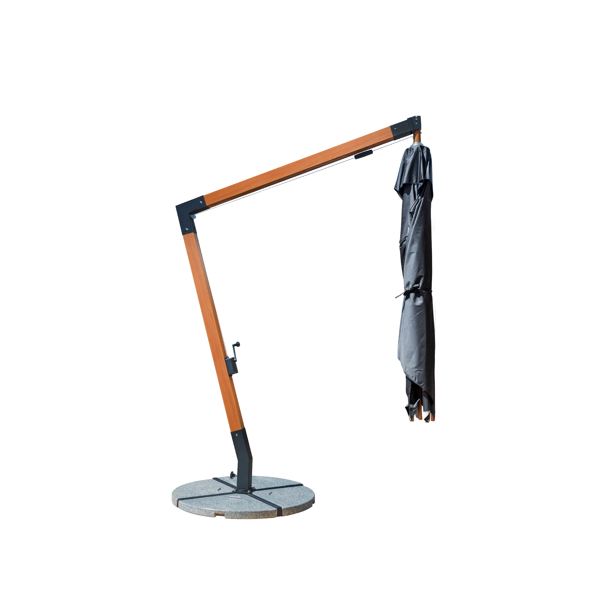 Quitasol Lateral Milano 3x3 Negro – Deco Exterior