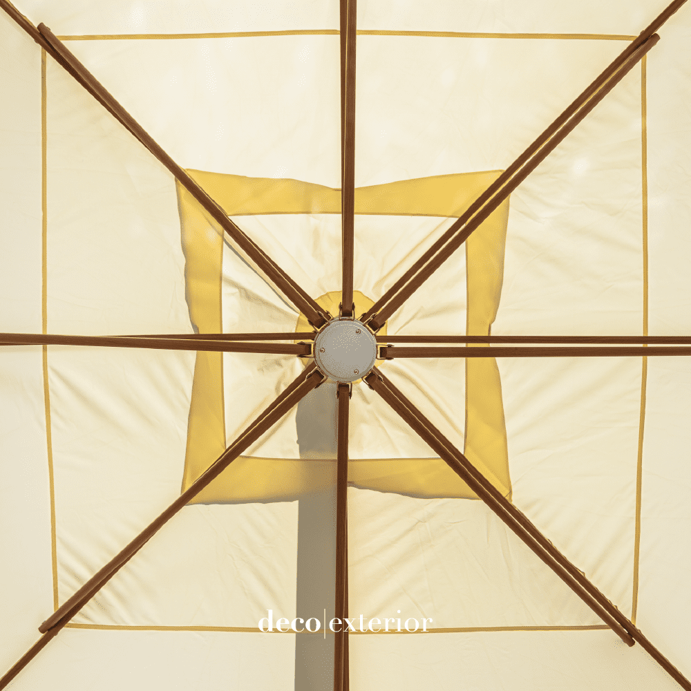 Quitasol Lateral Milano 4x4 Blanco – Deco Exterior